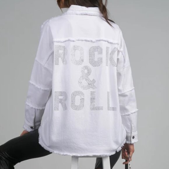 Elan | Jackets & Coats | Elan Rock Roll Shacket Shirt Jacket Devan ...